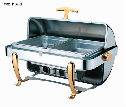 China Round Roll Top Chafing Dish | Round Chafer Pans- SHIONP